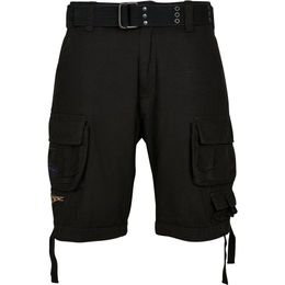 Brandit Cargoshorts Brandit Herren Savage Vintage Cargo Shorts (1-tlg), schwarz