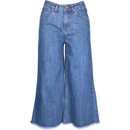 Urban Classics Bequeme Jeans Urban Classics Damen Ladies Denim Culotte (1-tlg), blau