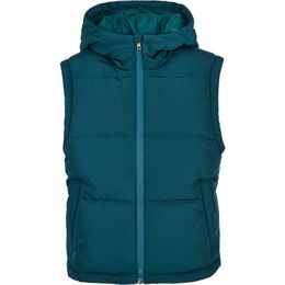 Urban Classics Jerseyweste Urban Classics Damen Ladies Recycled Twill Puffer Vest (1-tlg), blau