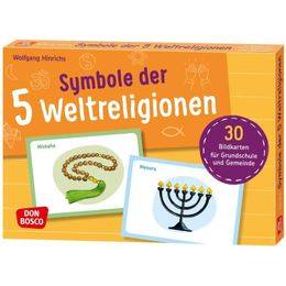 Bildkarten Symbole der 5 Weltreligionen - Wolfgang Hinrichs, Box