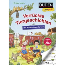 Duden Leseprofi - Mit Bildern lesen lernen: Verrückte Tiergeschichten - Luise Holthausen, Alexandra Fischer-Hunold, Gebunden