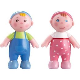 Haba Biegepuppe LITTLE FRIENDS – BABYS MIA & MAX in bunt