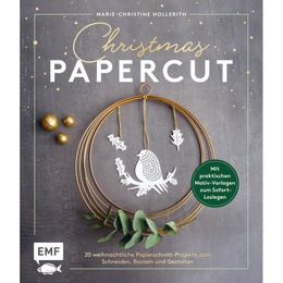 Christmas Papercut - Weihnachtliche Papierschnitt-Projekte zum Schneiden, Basteln und Gestalten - Marie-Christine Hollerith, Gebunden