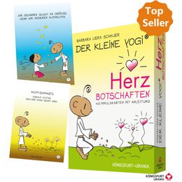 Der Kleine Yogi Herzbotschaften, 40 Impulskarten mit Anleitung - Barbara Liera Schauer, Gebunden