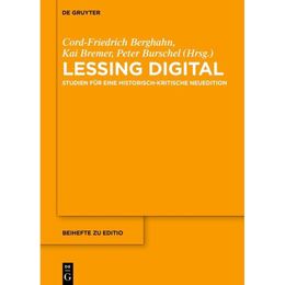 De Gruyter editio / Beihefte / Lessing digital, Gebunden