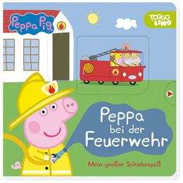 Peppa Pig: Peppa bei der Feuerwehr: Mein großer Schiebespaß - Panini, Pappband