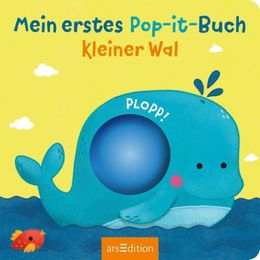 Ars Edition Mein erstes Pop-it-Buch - Kleiner Wal, Pappband