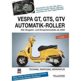 Delius Klasing Verlag Vespa GT, GTS, GTV Automatik-Roller - Hans J. Schneider, Kartoniert (TB)