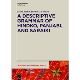 De Gruyter A Descriptive Grammar of Hindko, Panjabi, and Saraiki - Elena Bashir, Thomas J. Conners, Kartoniert (TB)