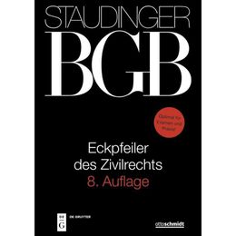 De Gruyter J. von Staudingers Kommentar zum Bürgerlichen Gesetzbuch mit Einführungsgesetz... / Eckpfeiler des Zivilrechts, Kartoniert (TB)