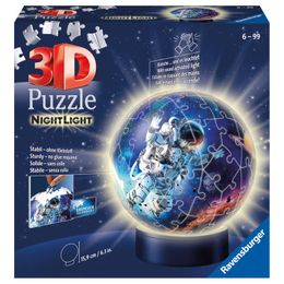 RAVENSBURGER VERLAG Ravensburger 3D Puzzle 11264 - Nachtlicht Puzzle-Ball Astronauten im Weltall - 7