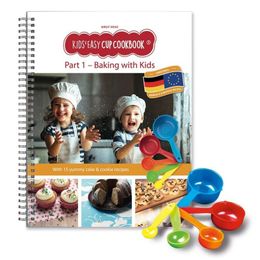 Kids Easy Cup Cookbook: Baking with Kids (Part 1), Baking box set incl. 5 colorful measuring cups, m. 1 Buch, m. 5 Beilage - Birgit Wenz, Gebunden