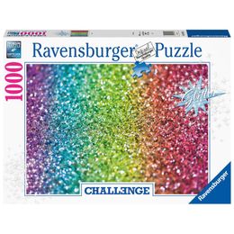 RAVENSBURGER VERLAG Ravensburger Challenge Puzzle 16745 - Glitzer - 1000 Teile Puzzle für Erwachsene und Kinder ab 14 Jahren