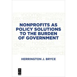 De Gruyter Nonprofits as Policy Solutions to the Burden of Government - Herrington J. Bryce, Kartoniert (TB)