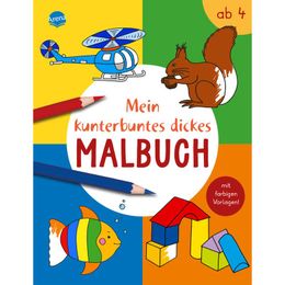 arena Mein kunterbuntes dickes Malbuch, Kartoniert (TB)