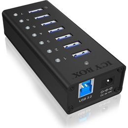RAIDSONIC ICY 7-Port USB 3.0 Hub mit USB Ladeport