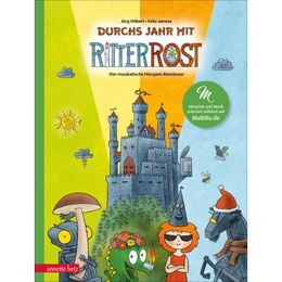Durchs Jahr mit Ritter Rost - mit vielen Songs zum Streamen und Anleitungen zum Kreativsein - Jörg Hilbert, Gebunden