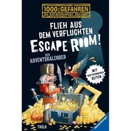 RAVENSBURGER VERLAG 1000 Gefahren: Der Adventskalender- Flieh aus dem verfluchten Escape Room! - Thilo, Taschenbuch