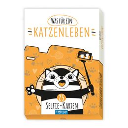Trötsch Trötsch Kartenset Selfiekarten Was für ein Katzenleben,