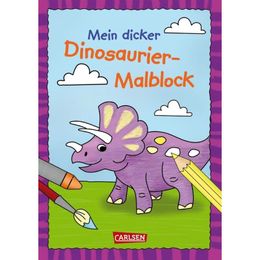 Mein dicker Dinosaurier-Malblock, Kartoniert (TB)