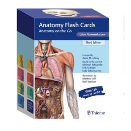 Anatomy Flash Cards, Latin Nomenclature - Anne M Gilroy, Box