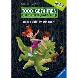 RAVENSBURGER VERLAG Böses Spiel im Dinopark / 1000 Gefahren junior Bd.1 - Fabian Lenk, Gebunden