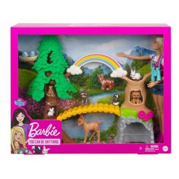 Mattel Barbie - Barbie Waldtier-Forscherin Puppe und Spielset