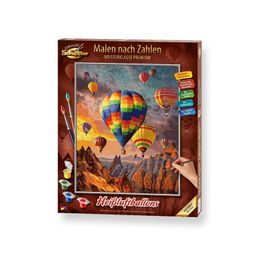 Meisterklasse Premium, Malen nach Zahlen (Mal-Sets) - MNZ - Heißluftballons