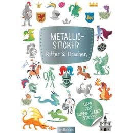 Ars Edition Metallic-Sticker - Ritter & Drachen