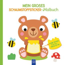 Mein großes Schaumstoffsticker-Malbuch - Bär, Gebunden