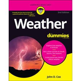 Weather For Dummies - John D. Cox, Kartoniert (TB)