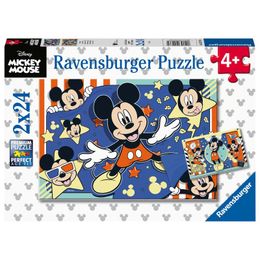 RAVENSBURGER VERLAG Ravensburger Kinderpuzzle 05578 - Film ab! - 2x24 Teile Disney Puzzle für Kinder ab 4 Jahren