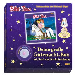 Bibi & Tina: Deine große Gutenacht-Box mit Buch und Nachttischlampe - Panini, Gebunden