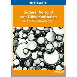 Infokarte Sicherer Versand von Lithiumbatterien - ecomed-Storck GmbH,