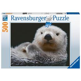 RAVENSBURGER VERLAG Ravensburger Puzzle - Süßer kleiner Otter - 500 Teile Puzzle