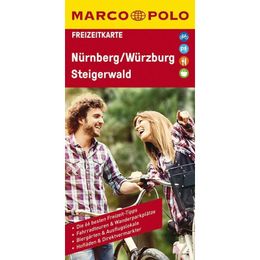 MARCO POLO Freizeitkarte 33 Nürnberg, Würzburg, Steigerwald 1:100.000, Karte (im Sinne von Landkarte)