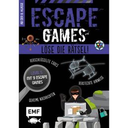 Escape Games Level 5 (lila) - Löse die Rätsel! - 9 Escape Games ab der 8. Klasse - Arnaud Durand, Julien Durand, Kartoniert (TB)