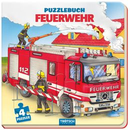 Trötsch Trötsch Pappenbuch Puzzlebuch Feuerwehr, Gebunden