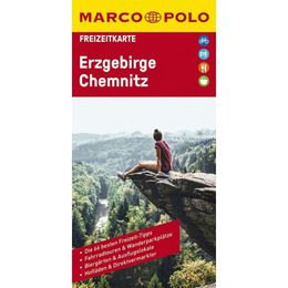 MARCO POLO Freizeitkarte 23 Erzgebirge, Chemnitz 1:100.000, Karte (im Sinne von Landkarte)