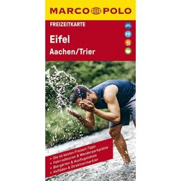 MARCO POLO Freizeitkarte 25 Eifel, Aachen, Trier 1:120.000, Karte (im Sinne von Landkarte)
