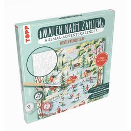 Adventskalender Malen nach Zahlen Winterwunderland