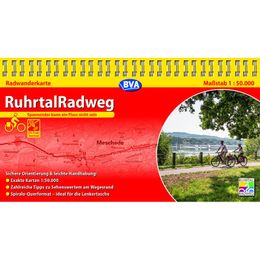 Kompakt-Spiralo BVA RuhrtalRadweg 1:50.000, Karte (im Sinne von Landkarte)