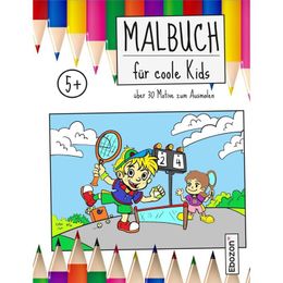Malbuch für coole Kids - Dana Zimmermann, Kartoniert (TB)