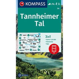 KOMPASS Wanderkarte 04 Tannheimer Tal 1:35.000, Karte (im Sinne von Landkarte)