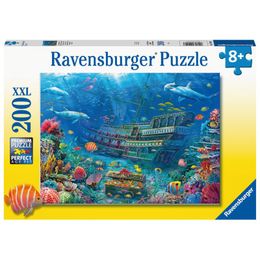 RAVENSBURGER VERLAG Ravensburger Kinderpuzzle - 12944 Versunkenes Schiff - Unterwasserwelt-Puzzle für Kinder ab 8 Jahren, mit 200 Teilen im XXL-Format