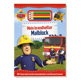 Feuerwehrmann Sam: Mein brandheißer Malblock - Panini, Kartoniert (TB)