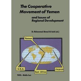 De Gruyter The Cooperative Movement of Yemen and Issues of Regional Development, Kartoniert (TB)