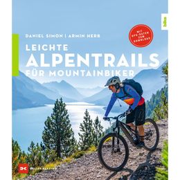 Delius Klasing Verlag Leichte Alpentrails für Mountainbiker - Daniel Simon, Armin Herb, Kartoniert (TB)