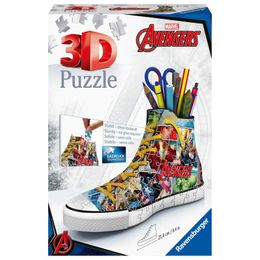 RAVENSBURGER VERLAG Ravensburger 3D Puzzle 12113 - Sneaker Avengers - 108 Teile - praktischer Stiftehalter im Marvel Avengers Design ab 8 Jahren