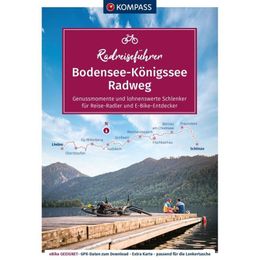 KOMPASS Radreiseführer Bodensee-Königssee Radweg, Kartoniert (TB)